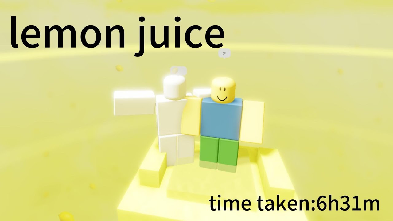 [tier 14] lemon juice | Roblox obby - YouTube