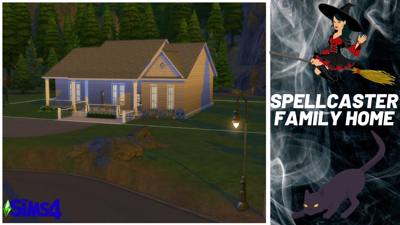 Sims 4 | Speedbuild | Spellcaster Family Home - YouTube