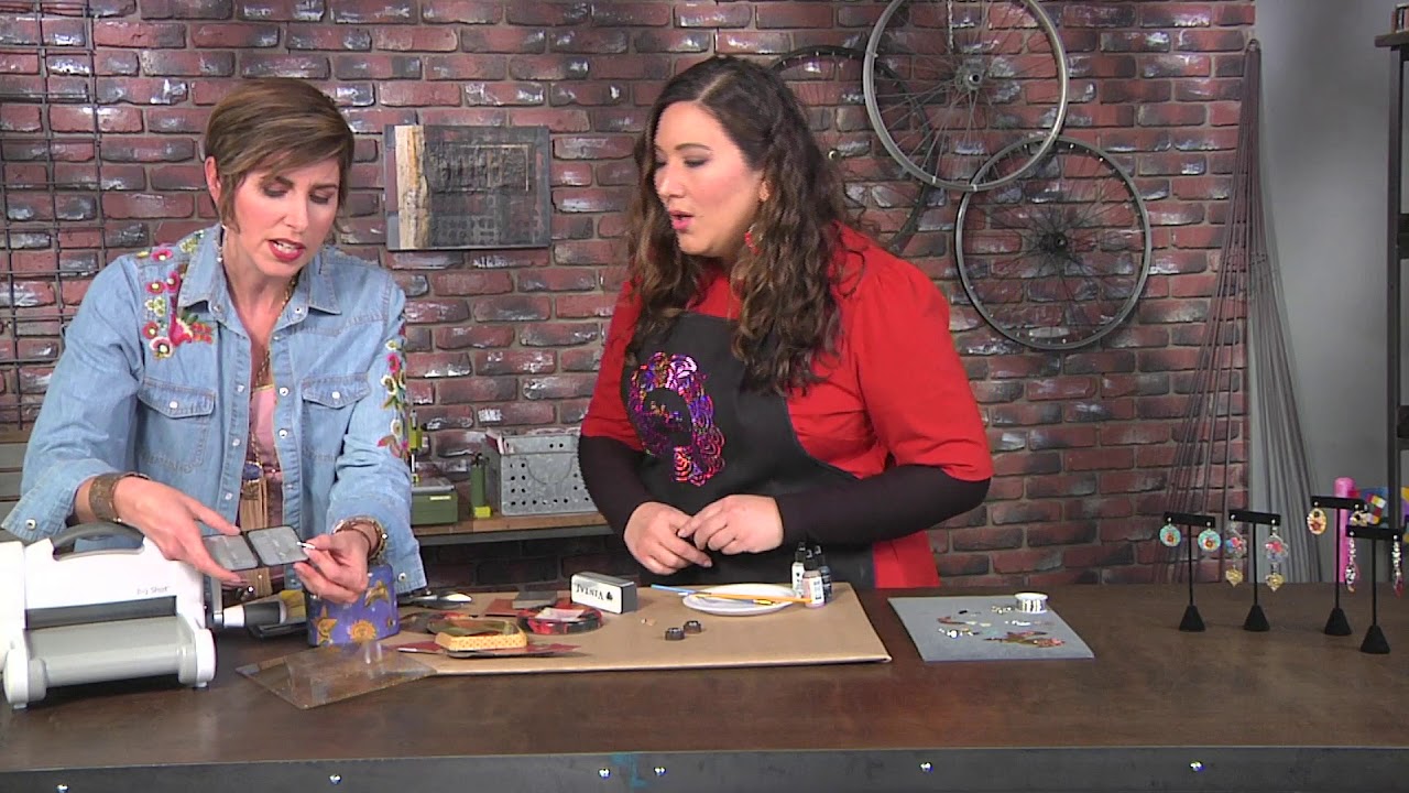 Make earrings from cut up cookie tins on Make It Artsy with Candie ...