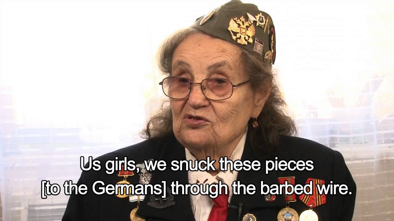 Asma Gindina: sneaking food to German prisoners. - YouTube