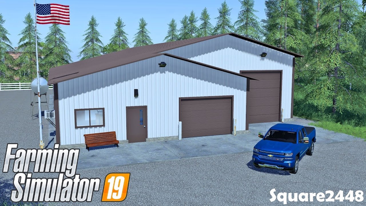 Building New Landscaping Shop | New Map | New Building | FS19 - YouTube