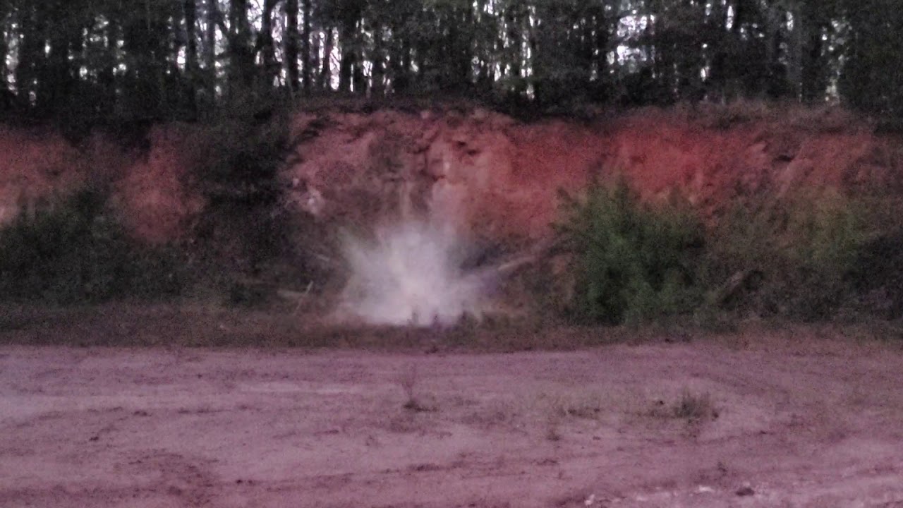1lb of tannerite in a 20lb pumpkin explosion - YouTube