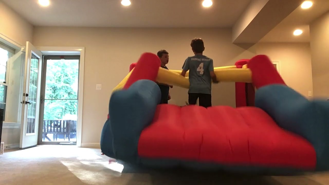 The bounce house broke again - YouTube