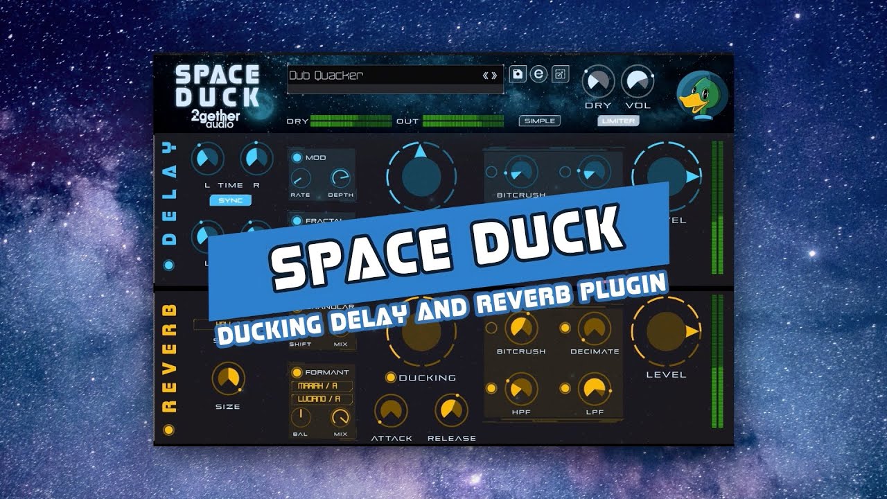 SPACE DUCK Ducking Delay and Reverb Effects Plugin - YouTube