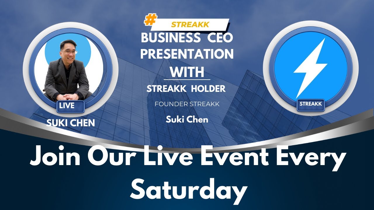 SUKI CHEN Founder STREAKK CEO Presentation On 17 July 2022 - YouTube