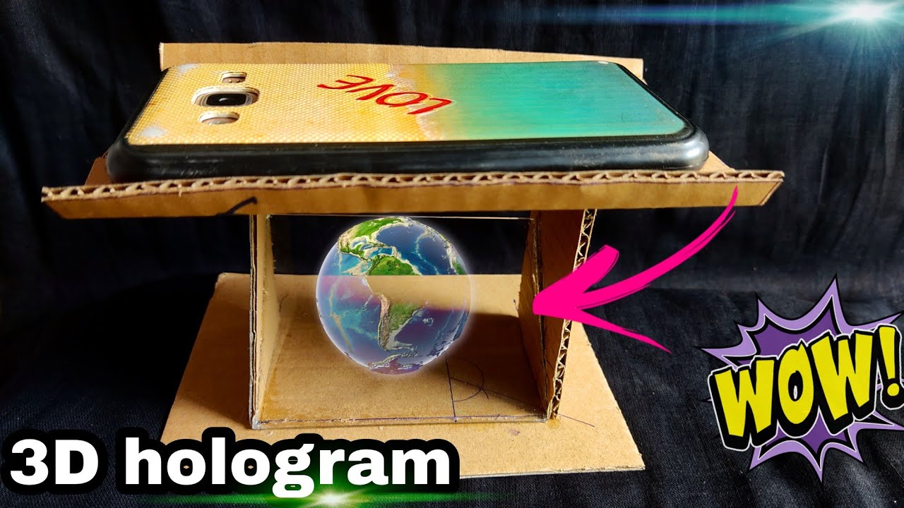 more simple way to make 3d hologram box screen . - YouTube