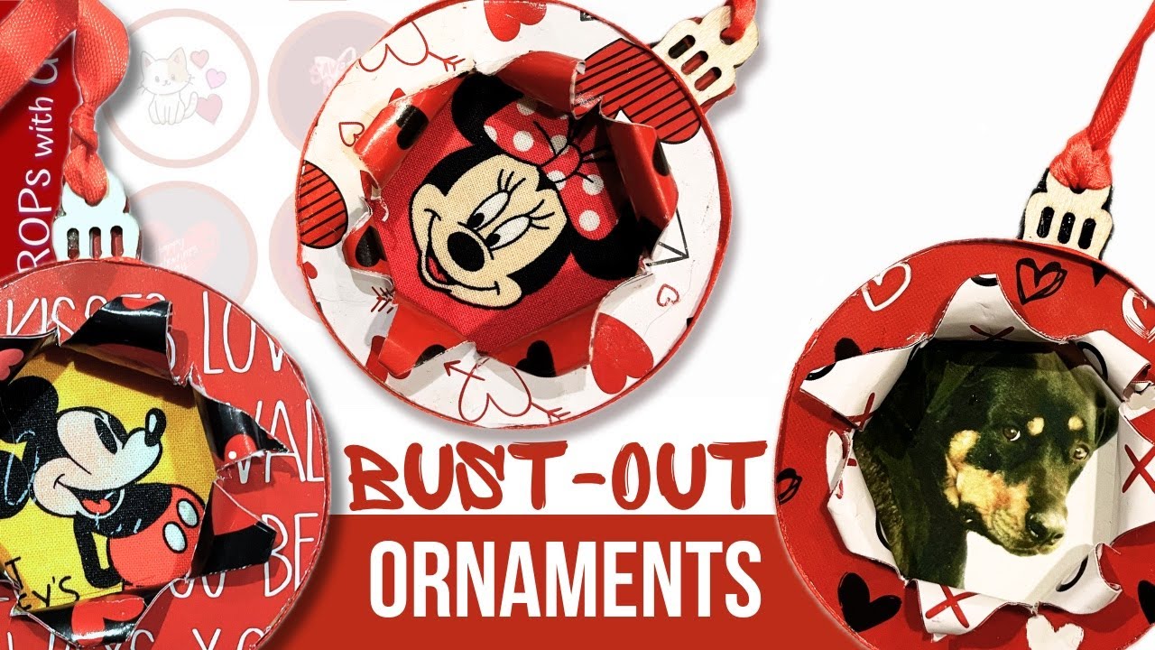 EASY BUST-OUT Ornament and Gift Tag Surprises - YouTube