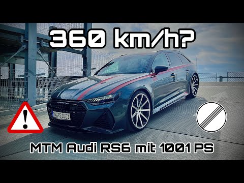 MTM Audi RS6 C8 mit 1001 PS - Schafft er 360 km/h? Inkl. 100-200 km/h, 0-300 km/h 🚀🧨🚀💣