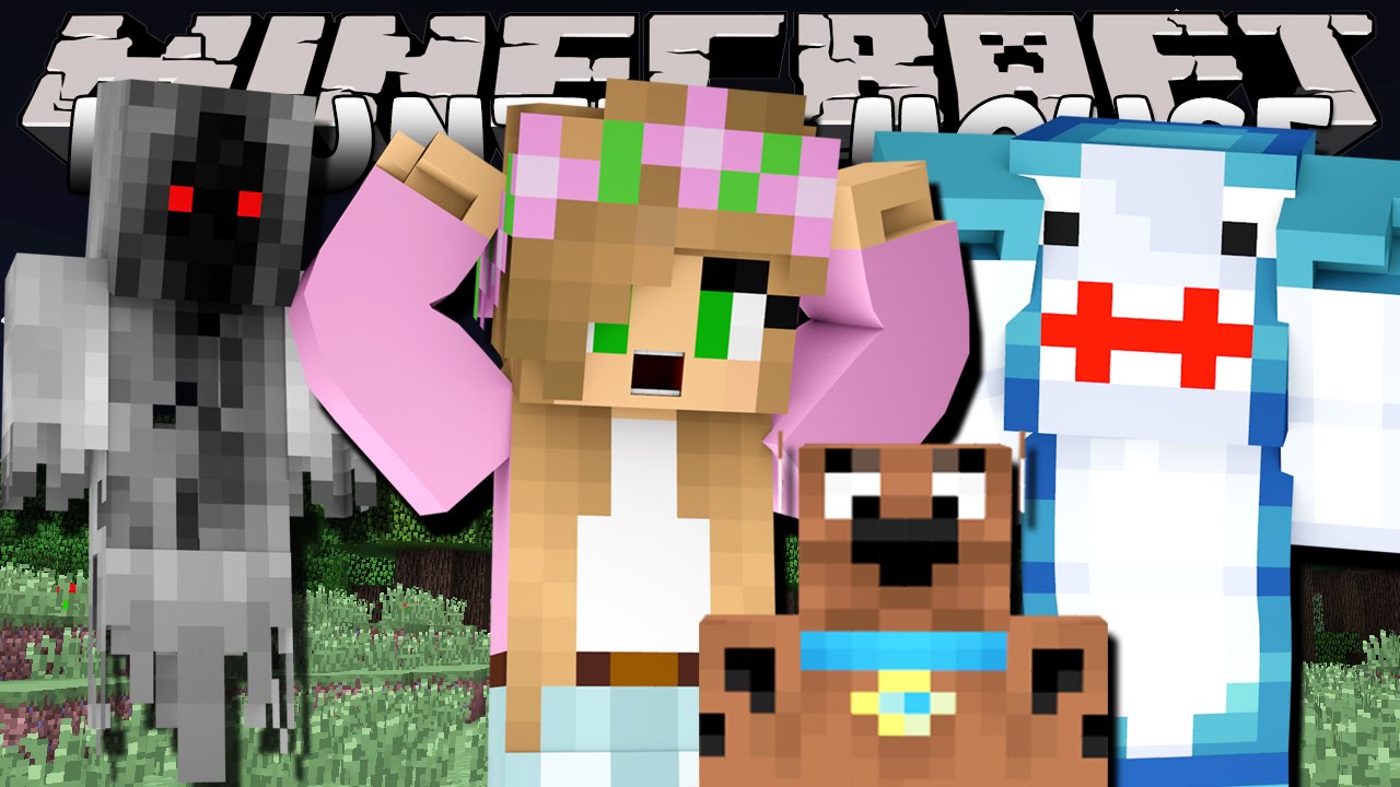 MINECRAFT Little Kelly : HUNTING GHOSTS WITH SCOOBY DOO & SHARKY ...