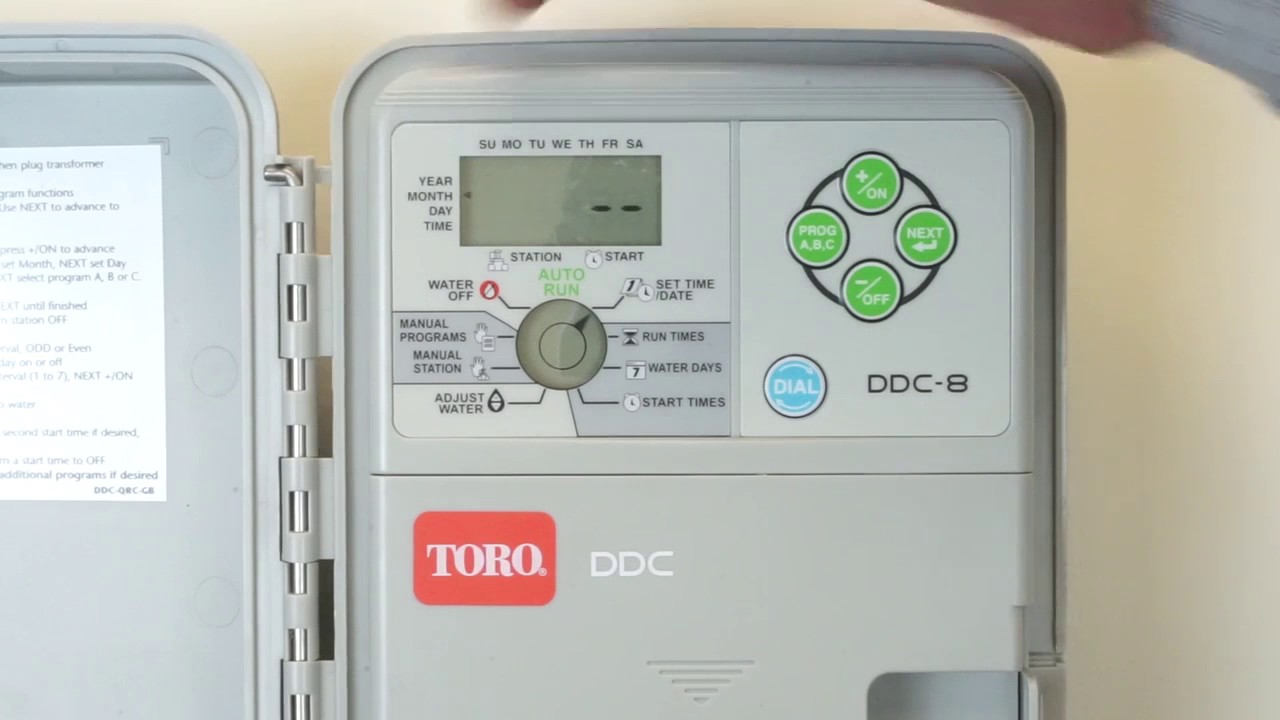 Programator Toro DDC SETARI - YouTube