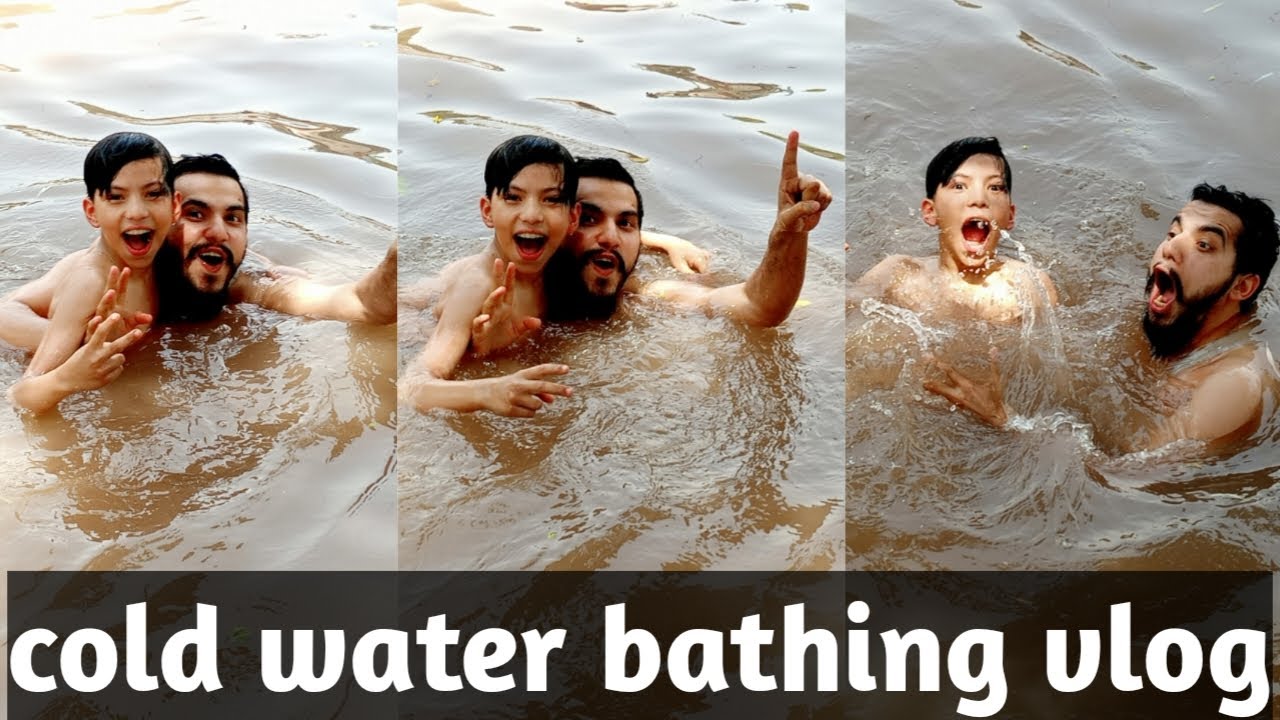 Talking bath in river vlog||Boys bathing river vlog||bathing vlog ...