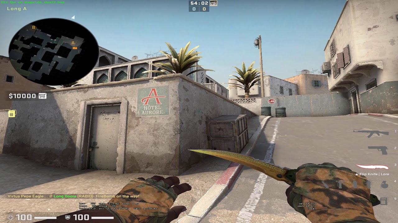 CSGO dust2 special A take utility usage - YouTube