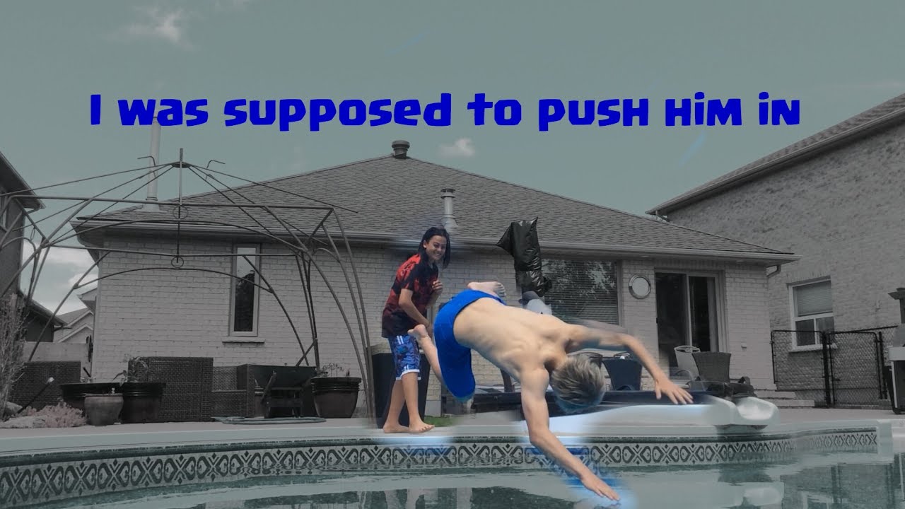 PUSHING KID INTO FREEZING COLD POOL BACKFIRES (prank gone wrong) - YouTube