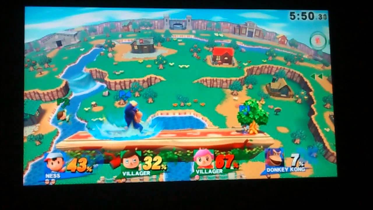 Ness & Donkey Kong vs. Villager & Villager (Super Smash Bros. for Wii U ...