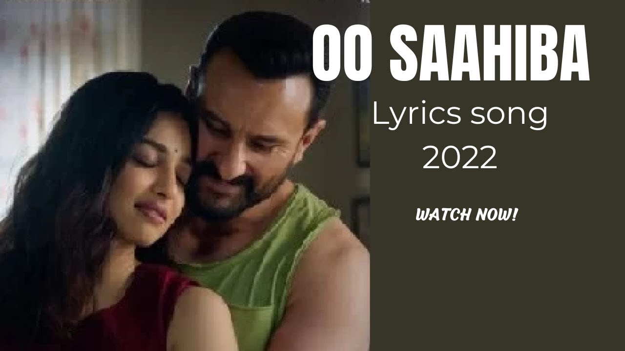 Oo Saahiba (Lyrics)|Vikram vedha|Saif Ali ,Radhika Apte,Hirthik Roshan ...