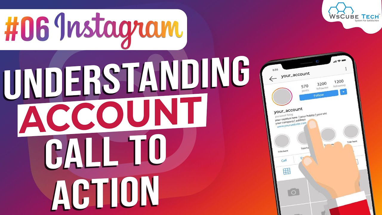 What Is Instagram Account Cta Instagram Growth Wscube Tech Youtube