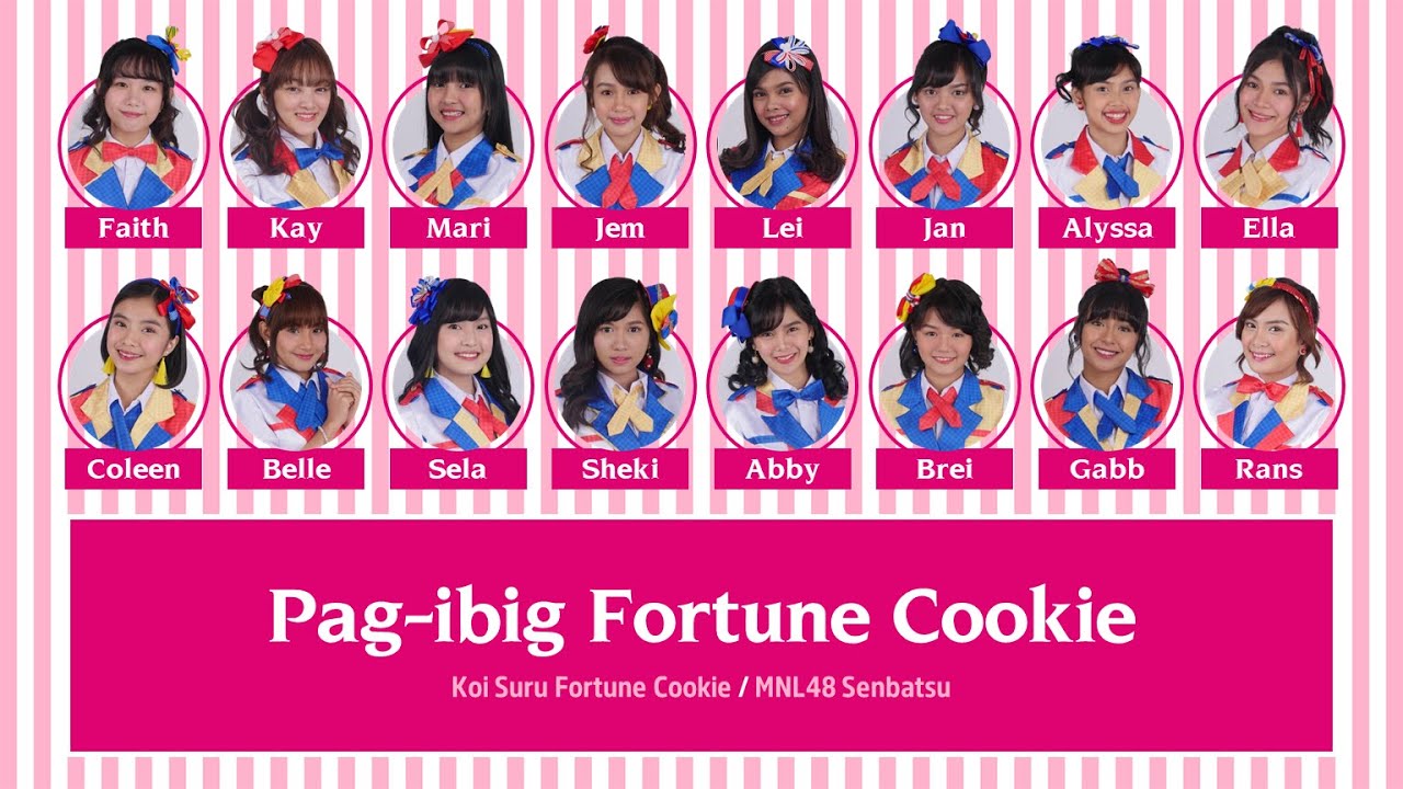 MNL48 – Pag-ibig Fortune Cookie (Koi Suru Fortune Cookie) [Color Coded ...