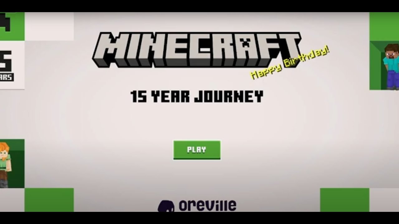 Minecraft 15 Year Journey Part 1 - YouTube