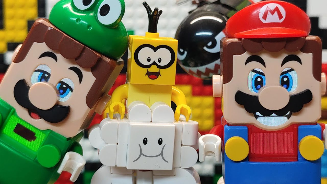 LEGO Mario and LOW Battery Luigi Bullet Bill Challenge - YouTube