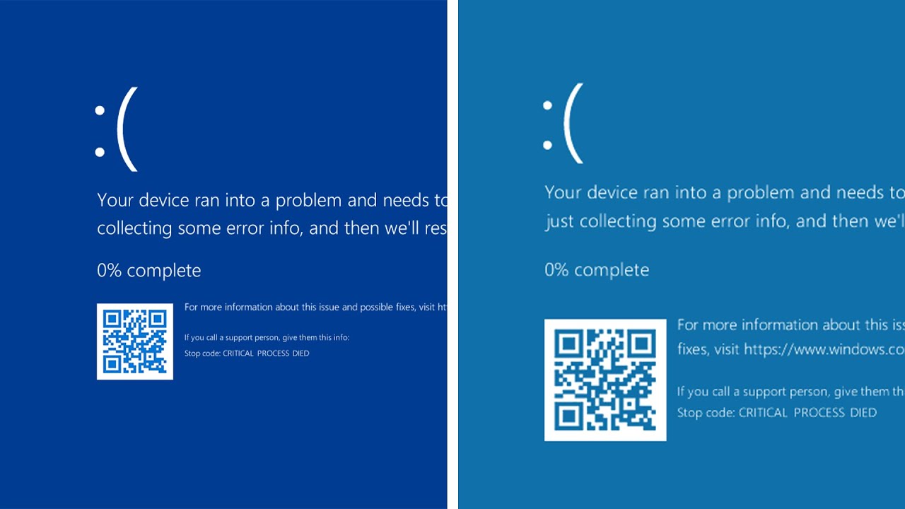 Windows 8 - 11 Blue Screen of Death: Normal vs. VMware SVGA 3D - YouTube