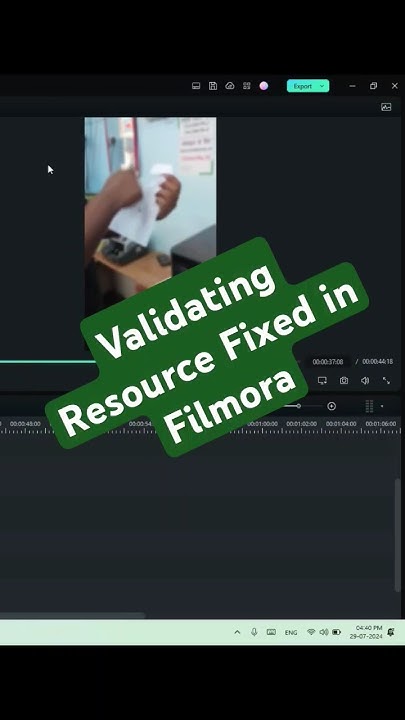 Fix 'Validating Resources Please Wait' Issue in Filmora | Quick Solution #filmora #video - YouTube