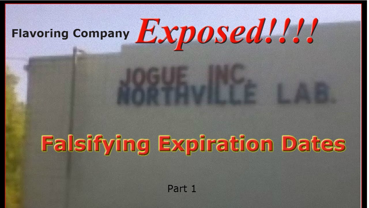 Flavoring Company Caught! Fake expiration dates on old ingredients ...