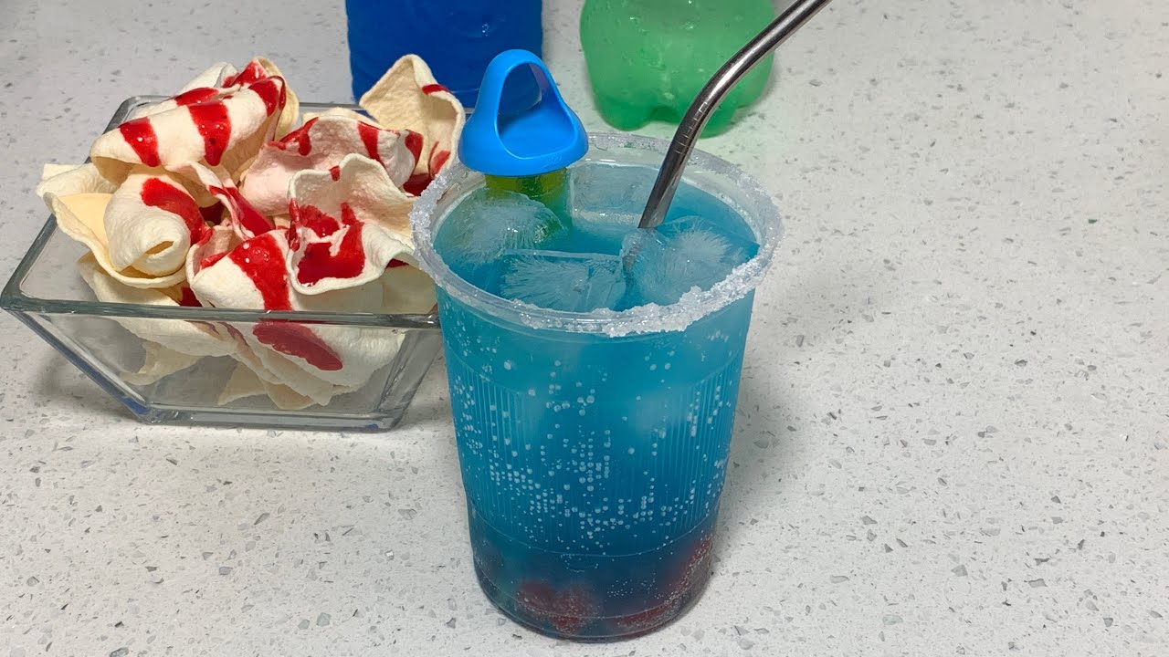 Refrescante y divertida bebida azul para niños y no tan niños - YouTube