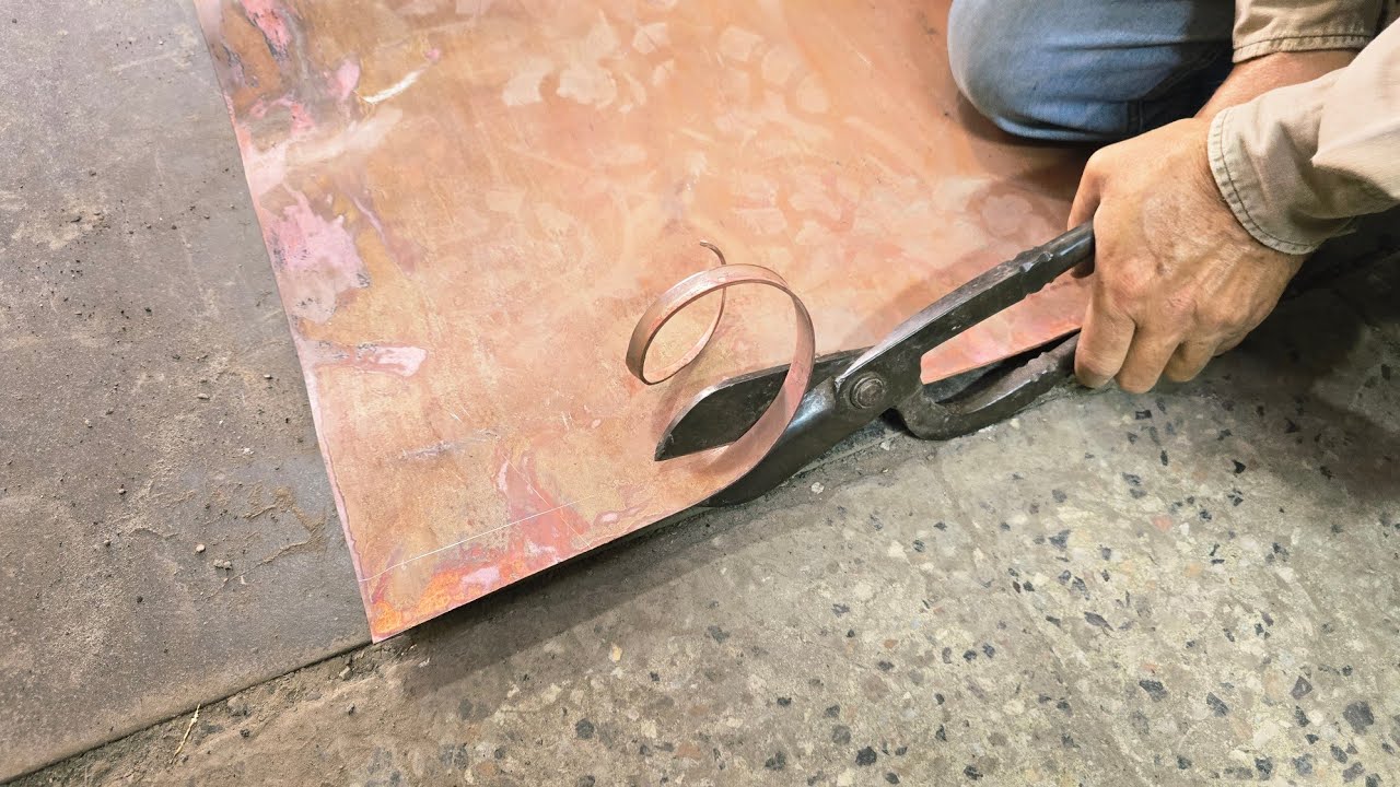 How a flat piece of copper turns into a beautiful pot/part1🇮🇷🔥⚒️ - YouTube