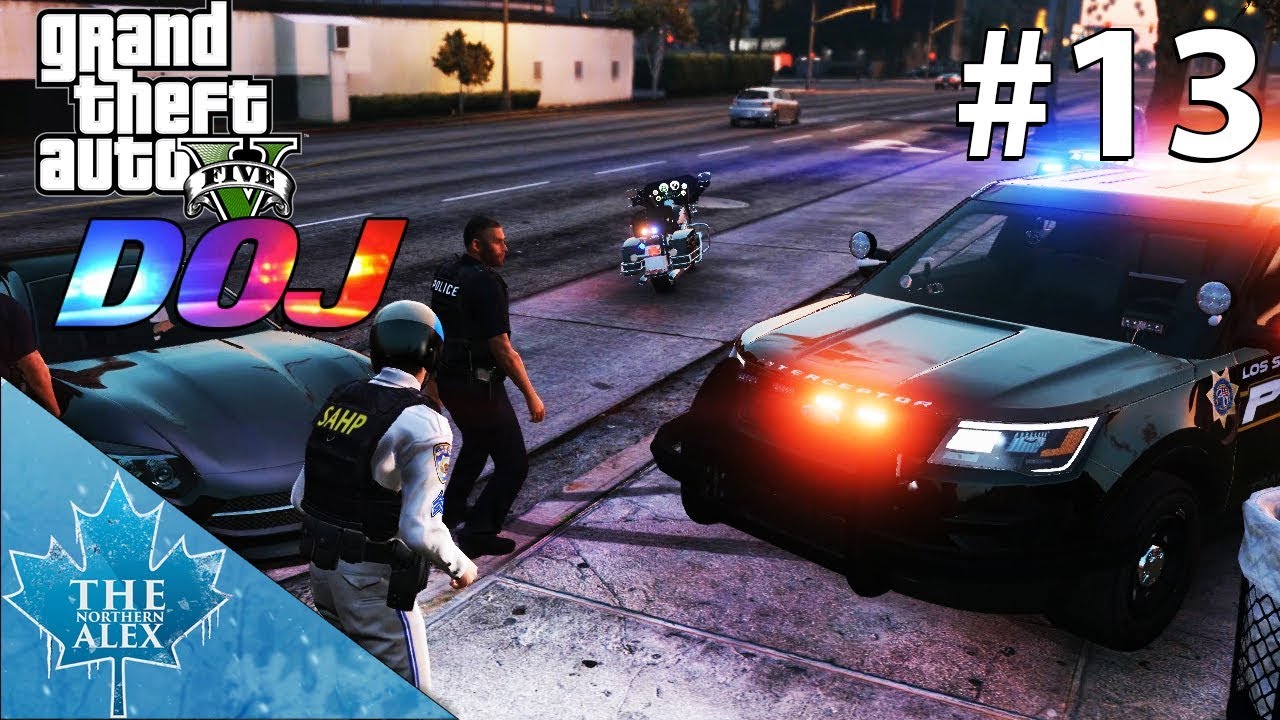 GTA V DOJ #13 - Autonomous Car Fail - Law Enforcement - YouTube