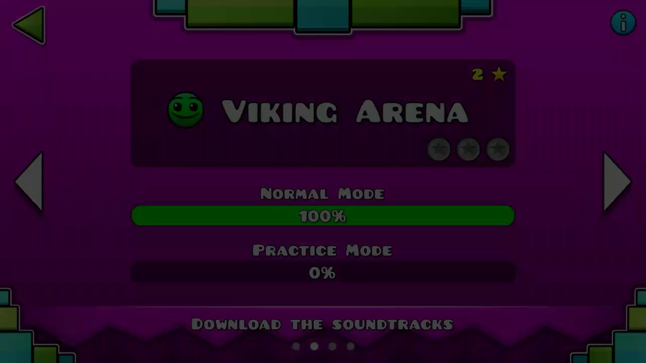 Geometry Dash 2nd level completed - YouTube