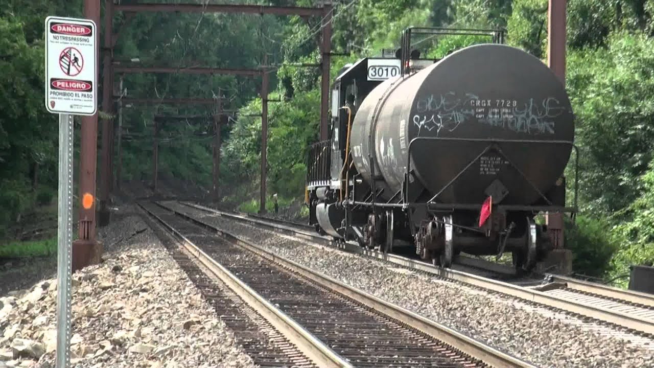 NS H-02 With GP40-2 #3010 Long Hood Forward and RS3L Horn At Mount Tabor 7-31-2012 - YouTube