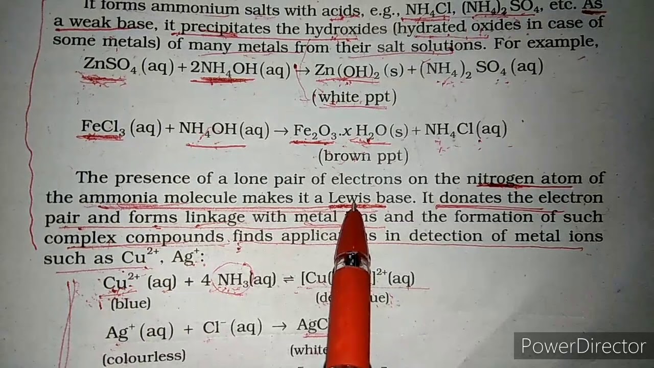 Properties of ammonia and use 2 - YouTube