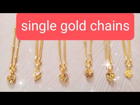 New traditional single chains.. fancy gold chains in market - YouTube