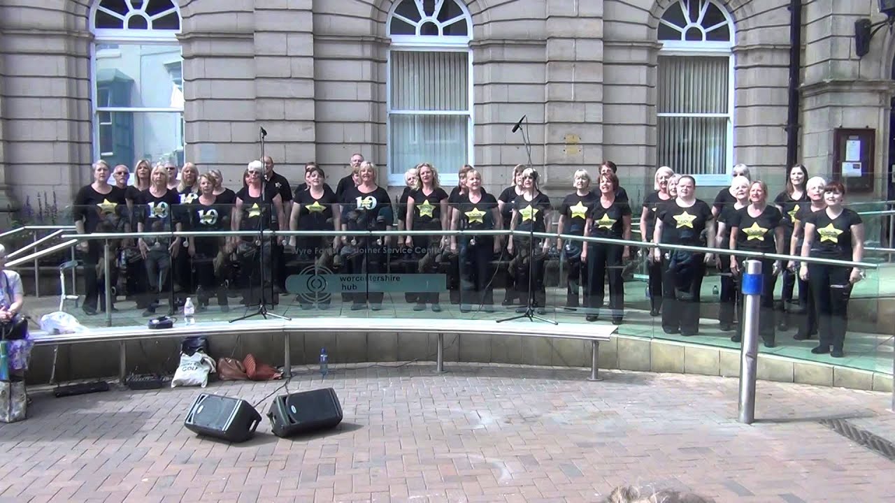 Rock Choir sing Rather Be at Kidderminster Arts Festival 2015 - YouTube