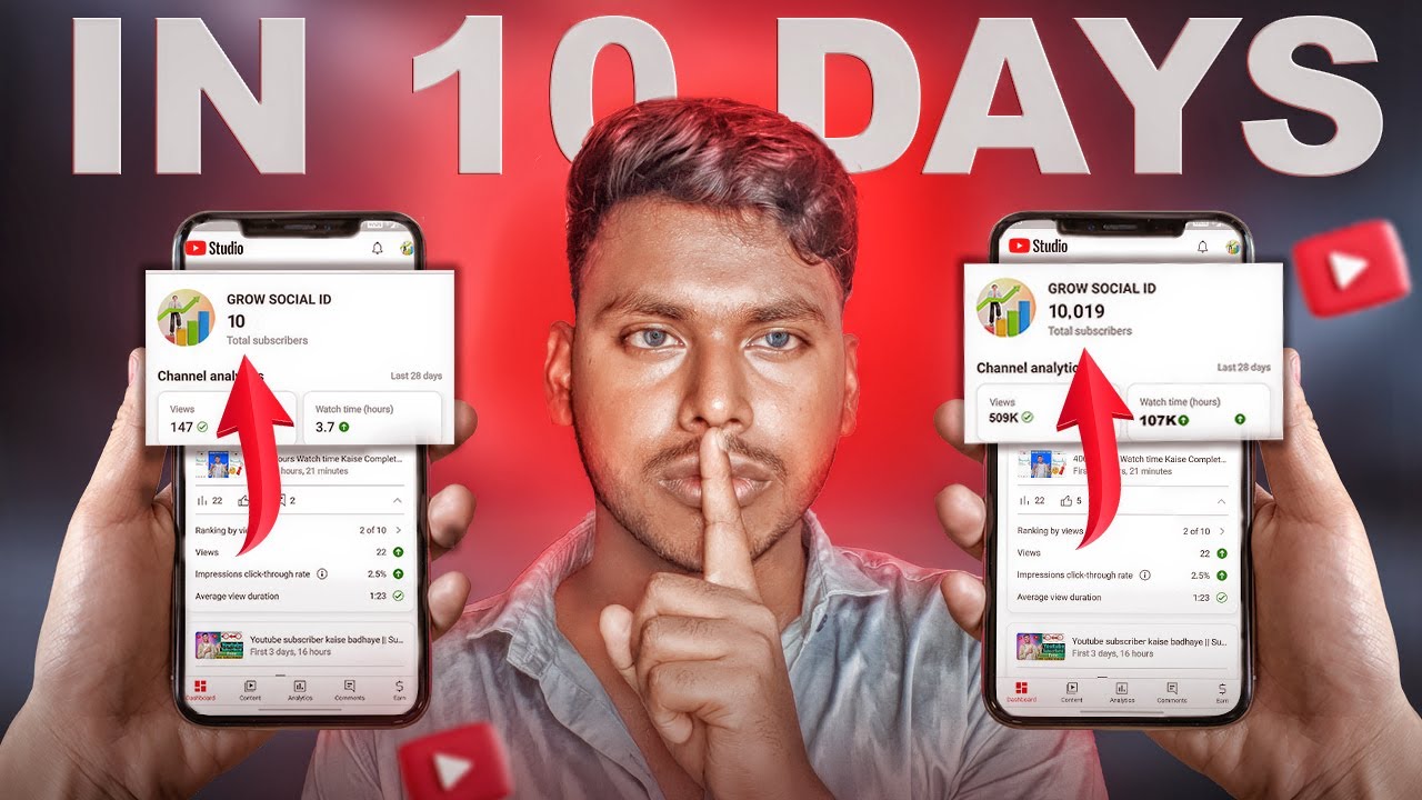 How To Grow On Youtube subscribers Just 10 Days | How to Increase Subscribers On Youtube Channel ...