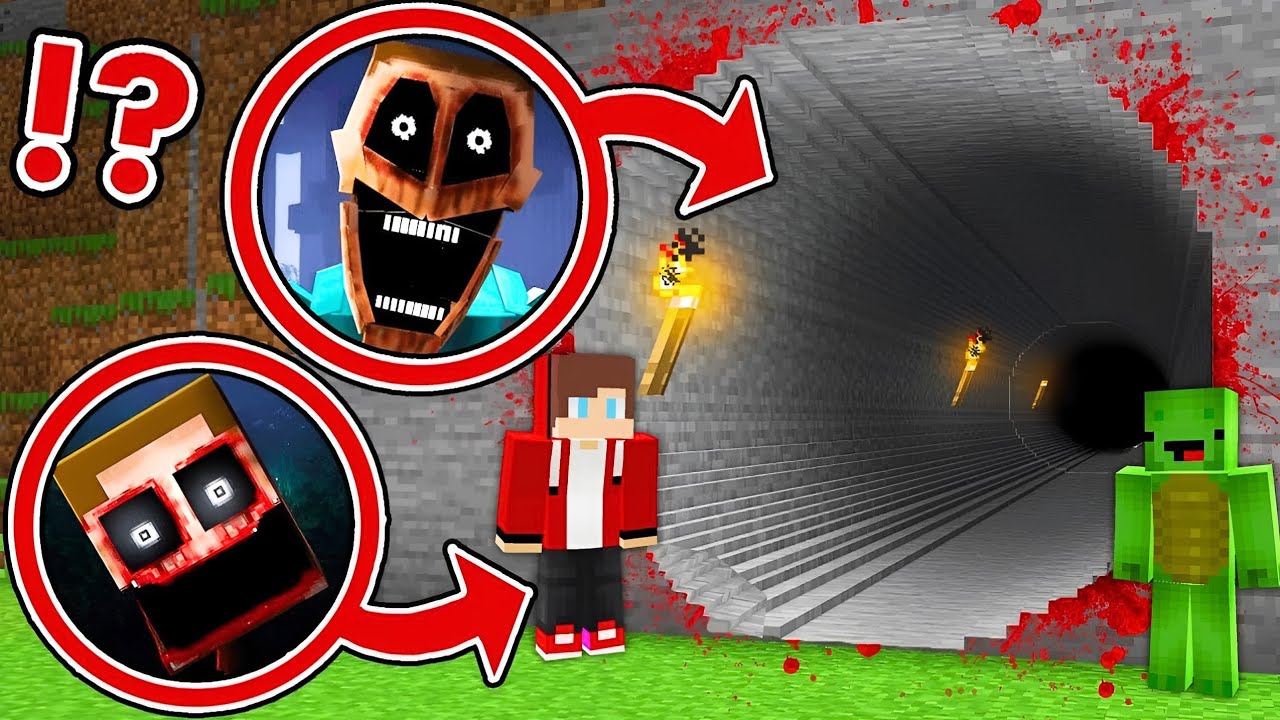i Found Scary MIMICER 😱 Secret Tunnel in Minecraft - YouTube