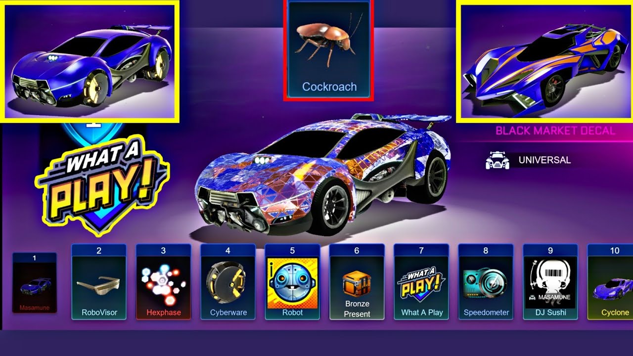 EVERY ROCKET PASS ITEMS FROM SIDESWIPE SEASON 5 #RLSSSEASON5 # ...