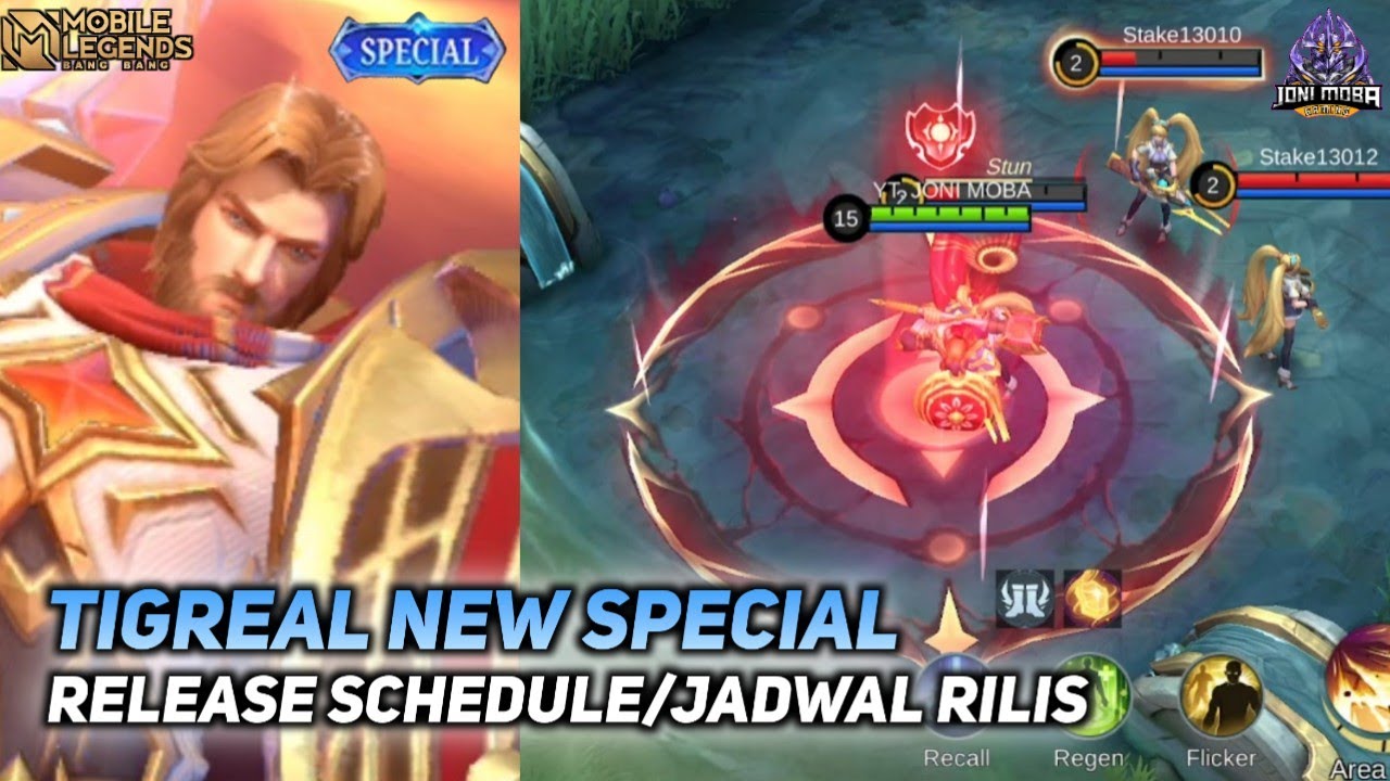 TIGREAL NEW SKIN SPECIAL - RELEASE SCHEDULE/JADWAL RILIS - GAMEPLAY ...
