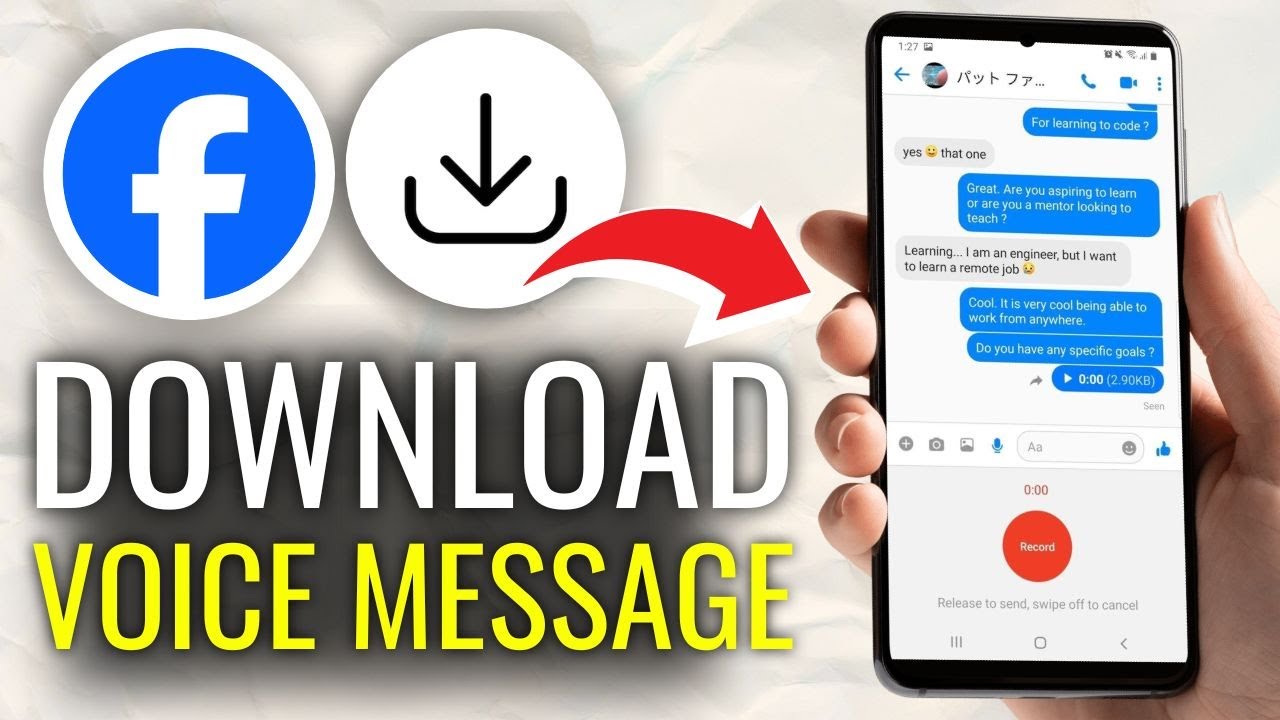 How to Download Facebook Messenger Voice Messages - Full Guide - YouTube