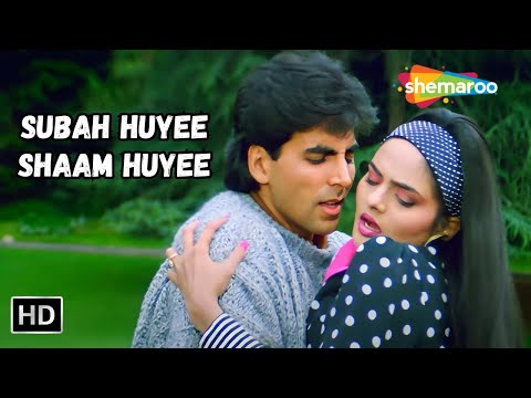 Subah Huyee Shaam Huyee | Madhoo, Akshay Kumar Songs | Kumar Sanu Romantic Hit Songs | Elaan Songs