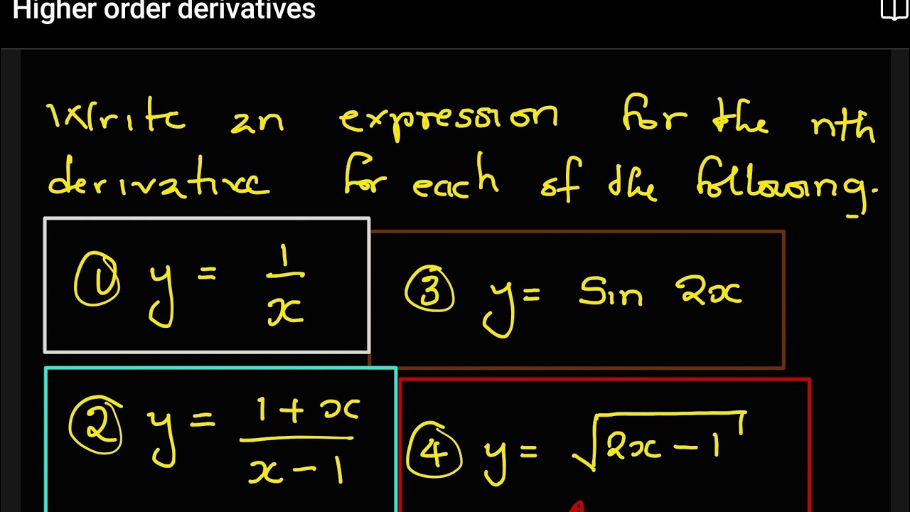Nth Derivative Of A Function YouTube