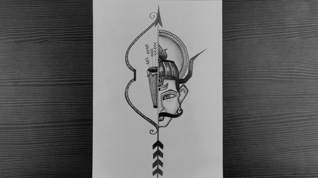 Dussehra Special Drawing // Happy Vijaya Dashami Drawing // Step By ...