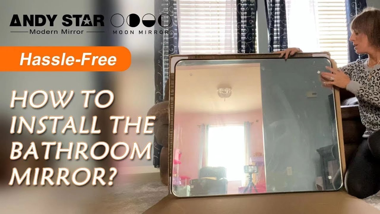 How to hang a D-Ring Mounted Mirror? - YouTube