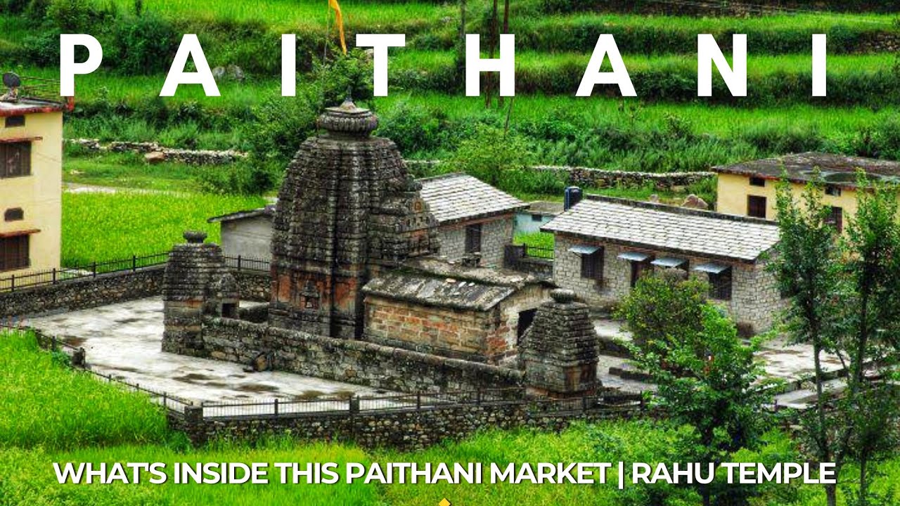 What's Inside This Paithani Market | Rahu Temple 🔱 Pauri Garhwal ...