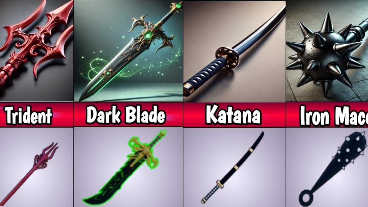 Bloxfruits Swords VS AI Swords | Bloxfruits First Sea Swords - YouTube