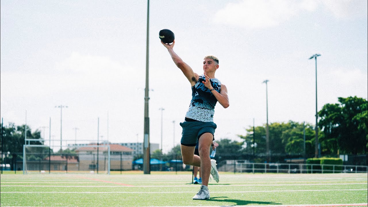 27’ QB Mason Hall Elite 11 Pro Day Script - YouTube