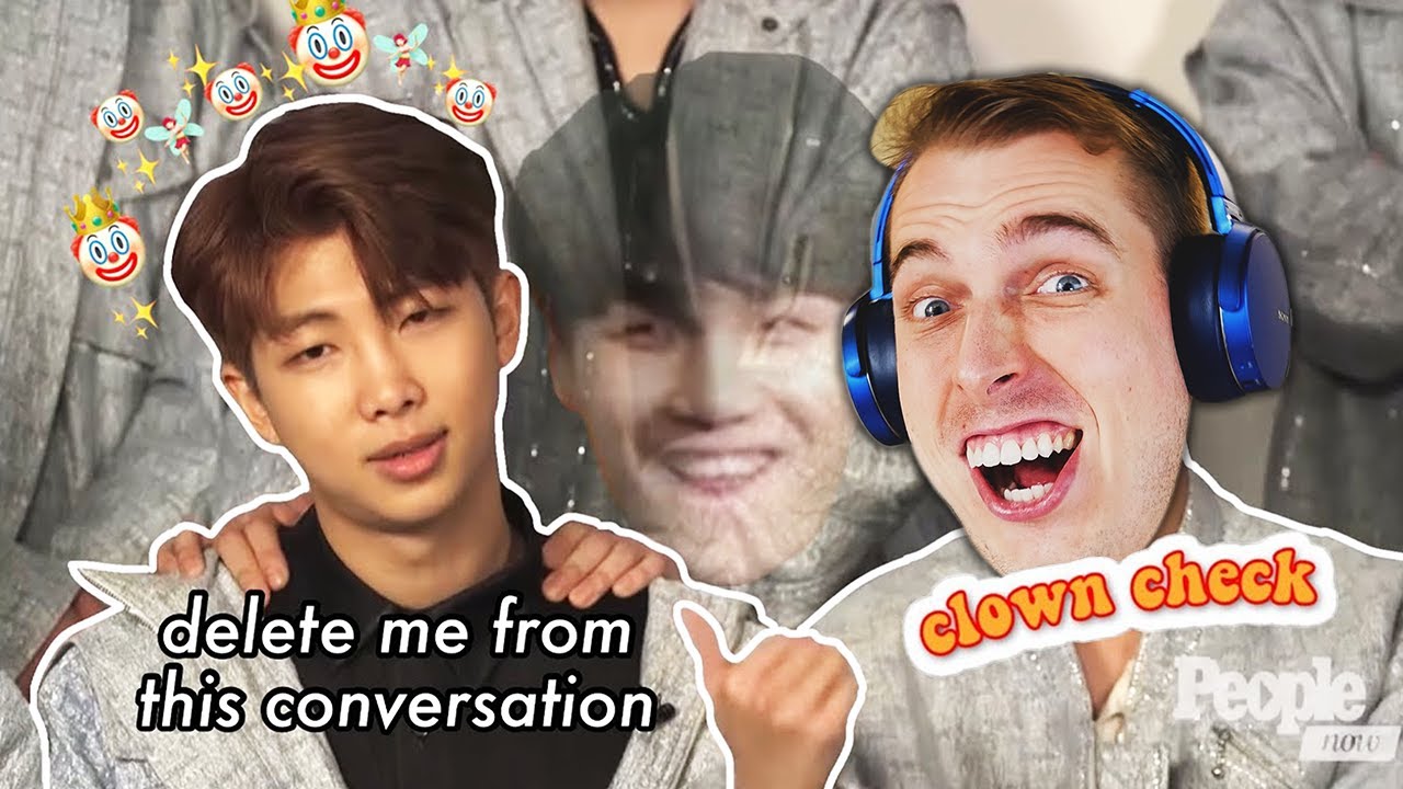 😂 FUNNY reaction to no one can clown bts like bts clowns themselves ...