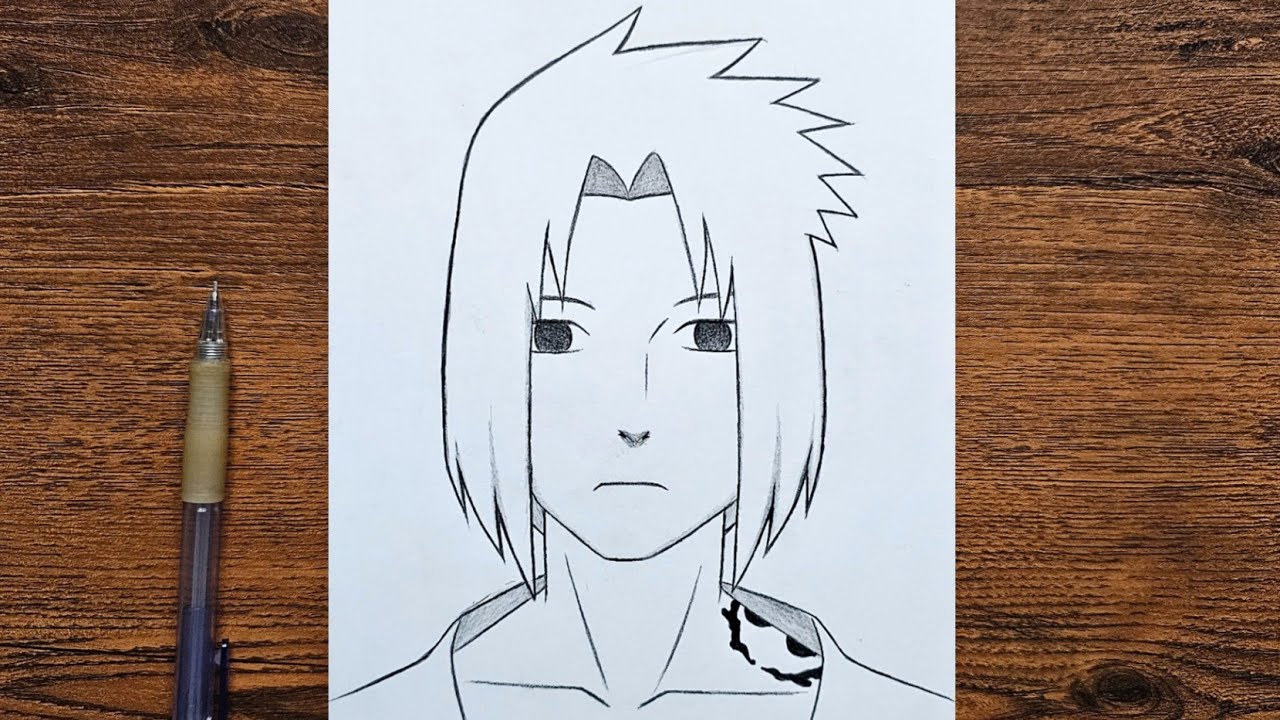 How to draw Sasuke step by step | Sasuke from Naruto | easy tutorial ...