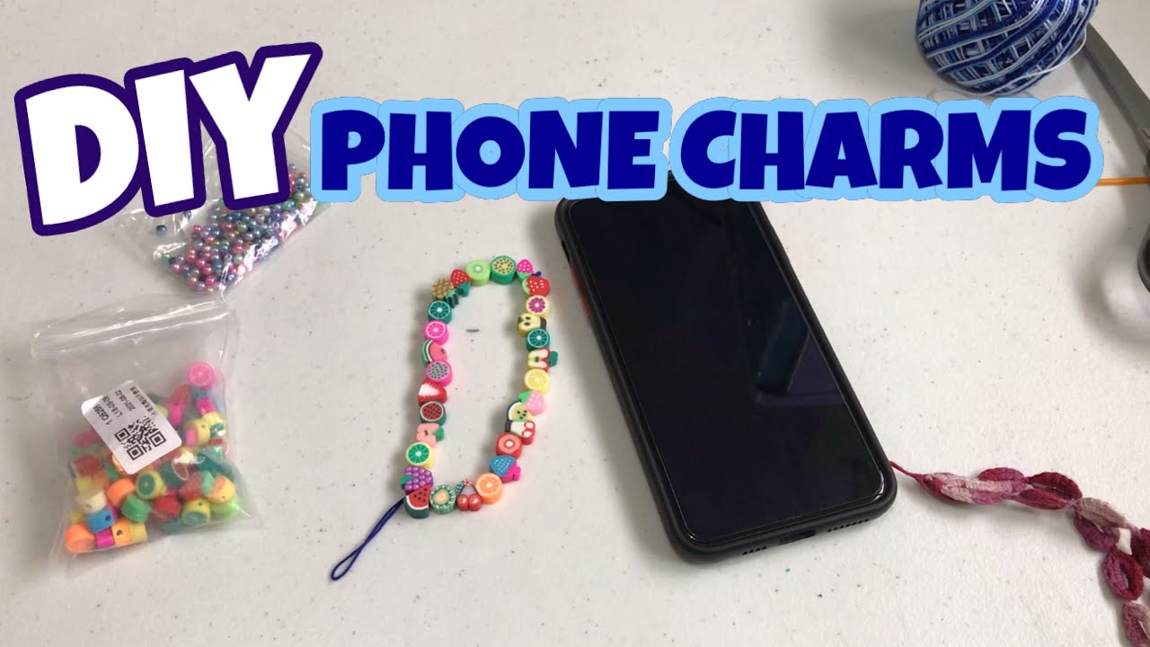 HOW I MAKE A BEADED PHONE STRAP |TRENDY PHONE CHARMS DIY - YouTube