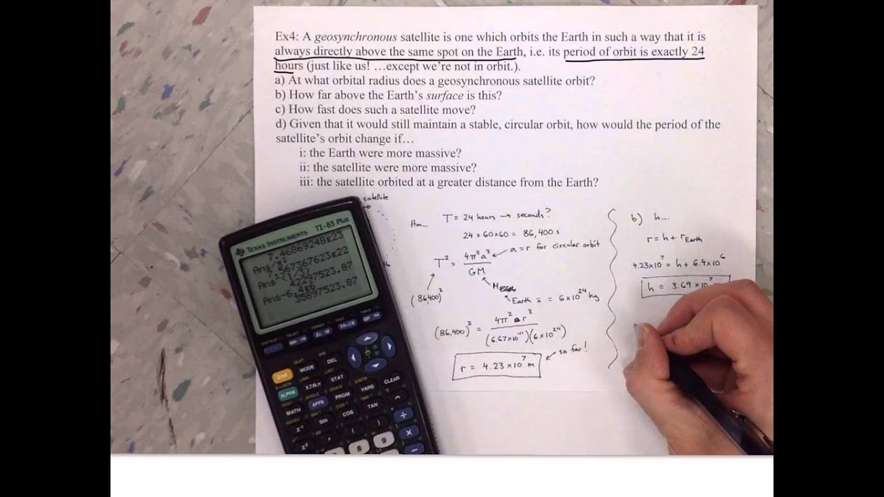 Kepler's 3rd Law Example Problem - YouTube